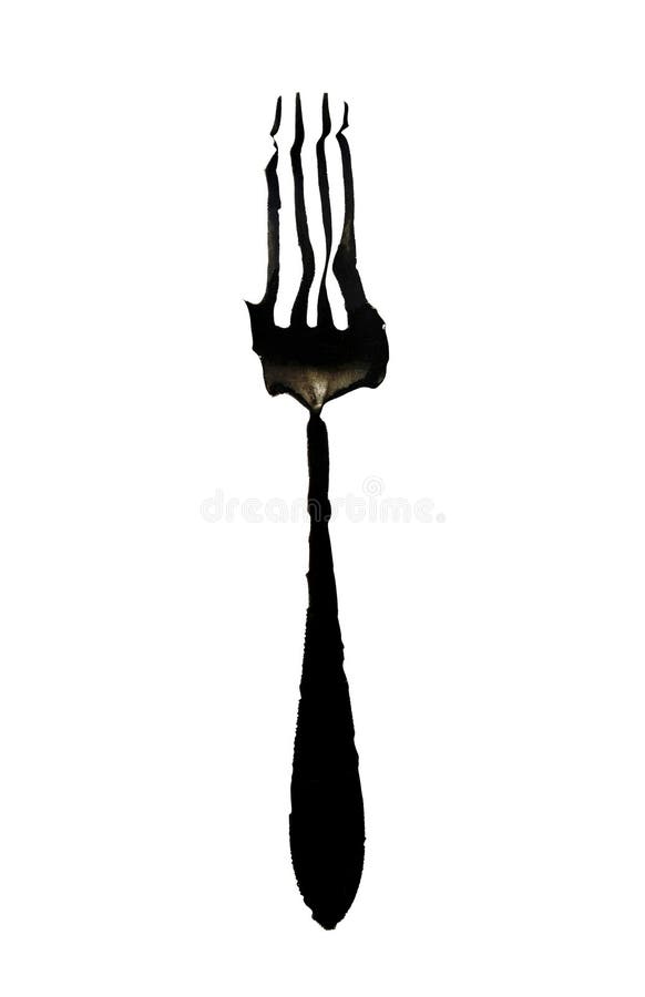 Optical Distortion of a Fork Stock Photo - Image of luxury, fork: 114857116