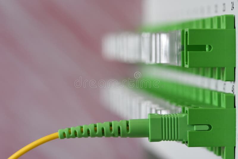 Cable Panel Distribution in Telecommunication Stock Image - Image of ...