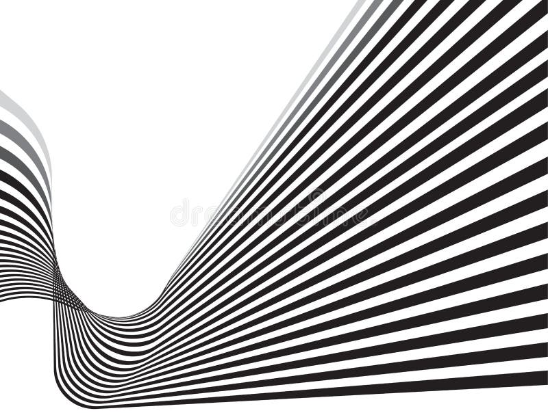 Optical Effect Mobius Wave Stripe Design Movement Stock Vector ...
