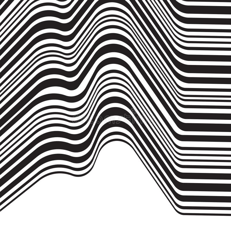 Optical Effect Mobius Wave Stripe Design Movement Stock Vector ...