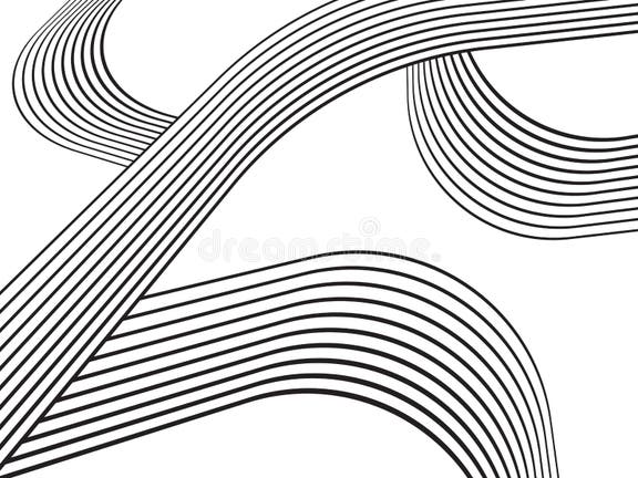 Optical Effect Mobius Wave Stripe Design Movement Stock Vector ...