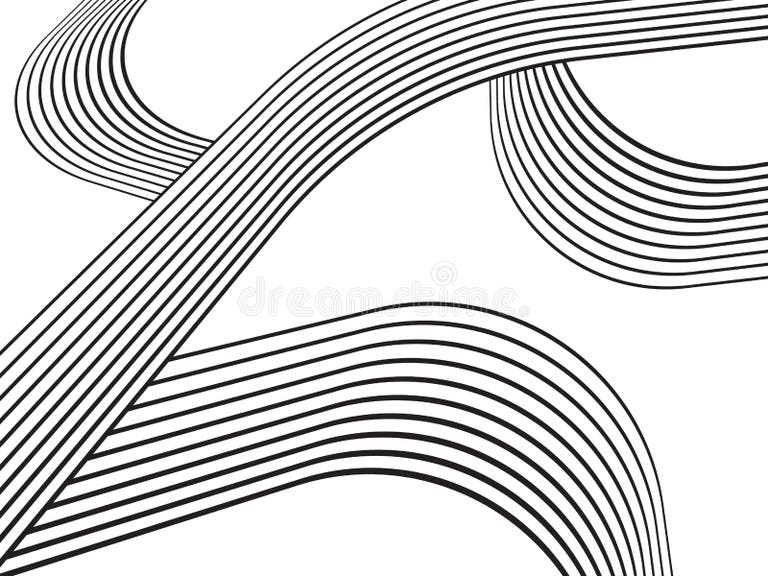 Optical Effect Mobius Wave Stripe Design Movement Stock Vector ...