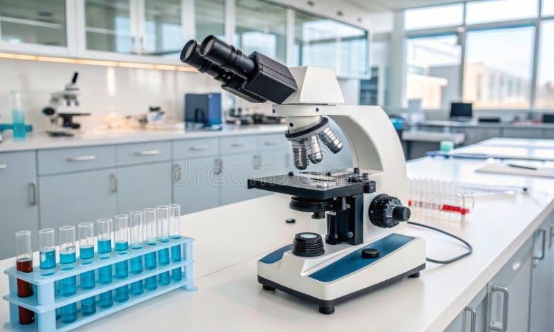 Microscope: Laboratory Studies of Complex Biological and Inorganic Structures Stock Photo ...