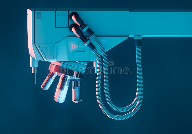 A Scan from an Electron Microscope of an Integrated Circuit on a Wafer ...