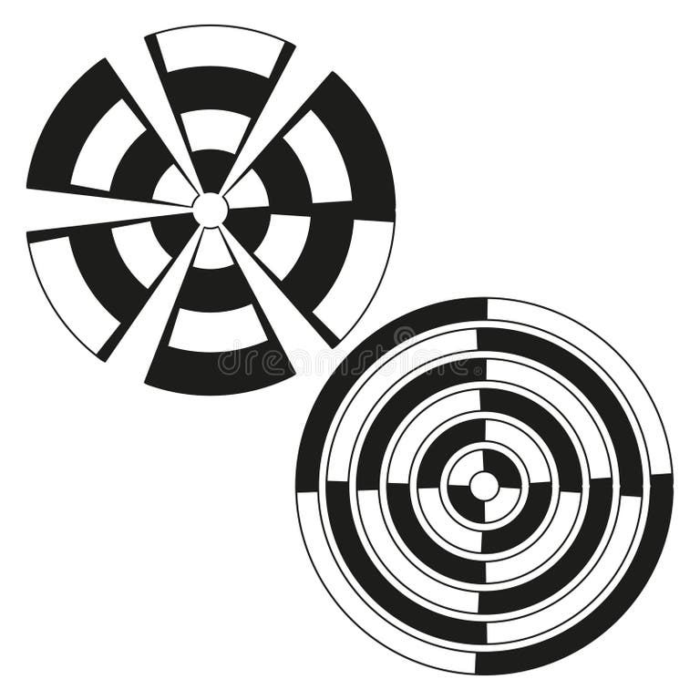 Optical Encoder Disc. Concentric Circle Pattern. Geometric Target ...