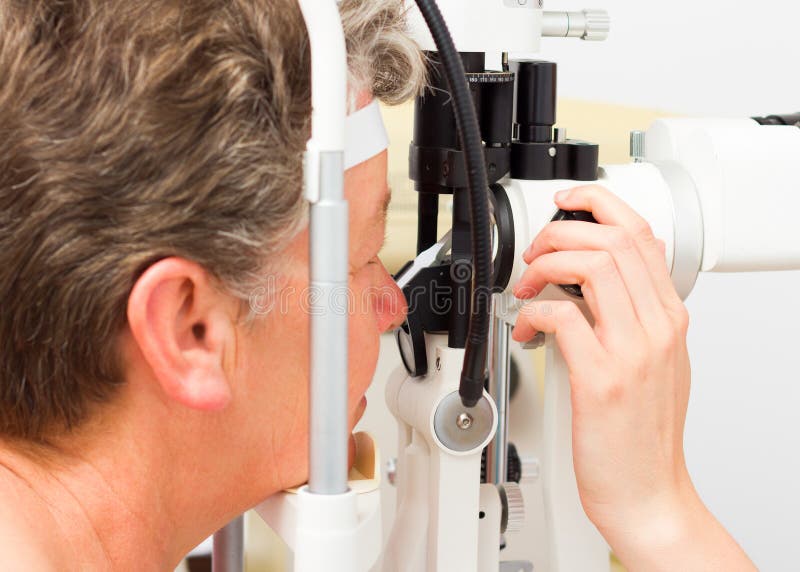 Optical Exam stock photo. Image of consulting, eyesight - 53803672
