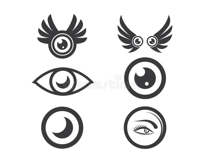 Optical Eye Icon Logo Vector Template Illustration Stock Vector ...