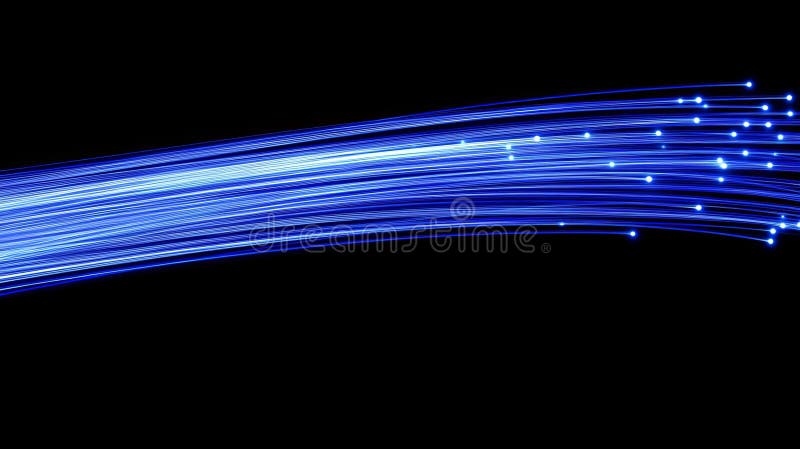 Optical Fiber with Digital Information Stream. Optical Fiber ...