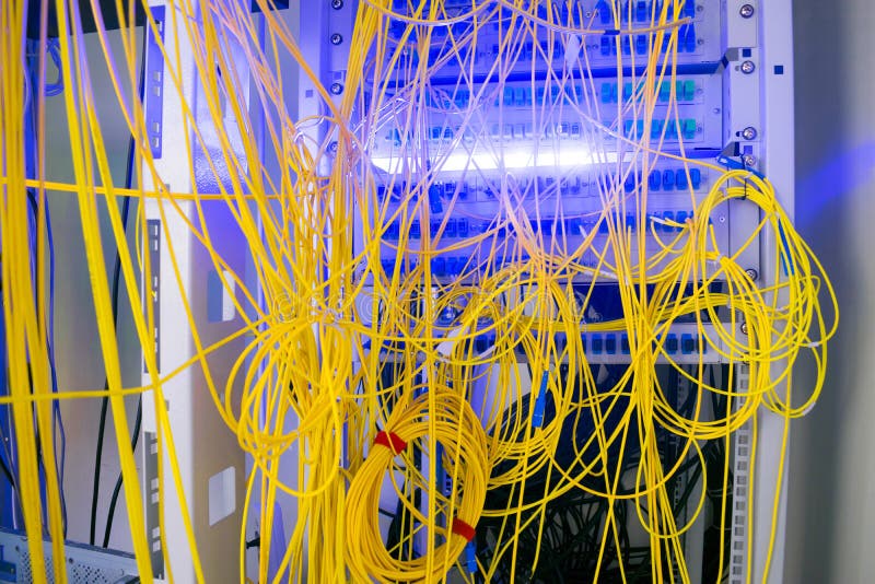 Optical Fiber Distribution Frame is Located in the Server Room of the ...