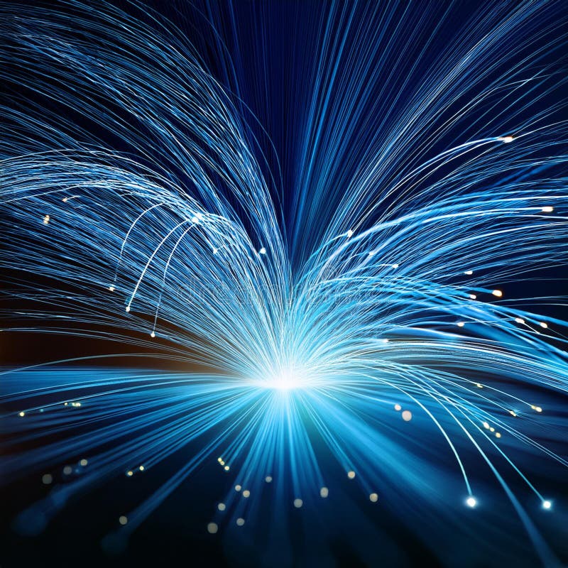 Optical Fiber for Fast Internet Connection, AI Generated Stock ...