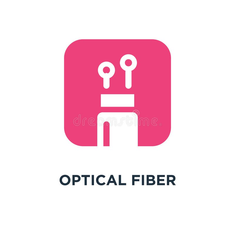 Optical Fiber Icon. Optical Fiber Concept Symbol Design, Vector Stock ...