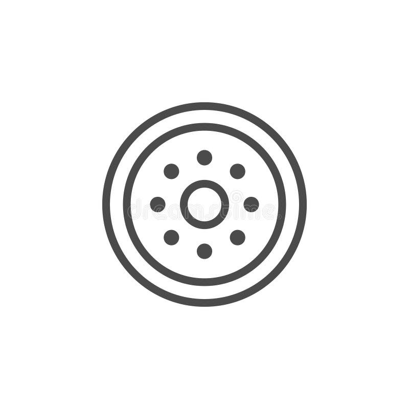 Optical Fiber Line Outline Icon Stock Vector - Illustration of ...