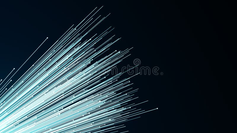 Optical Fiber Network Cable. Futuristic Background Stock Illustration ...