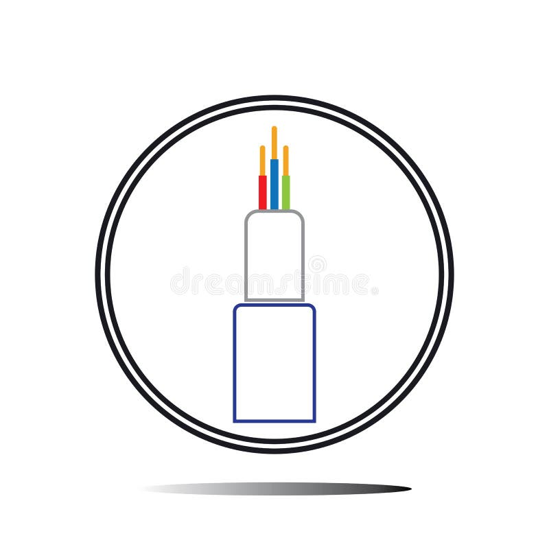Optical fiber stock vector. Illustration of white, connection - 176198726