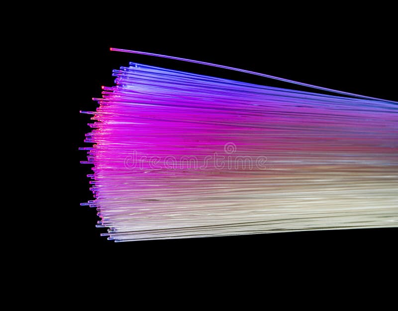 Optical fiber strands stock image. Image of optical - 243600379