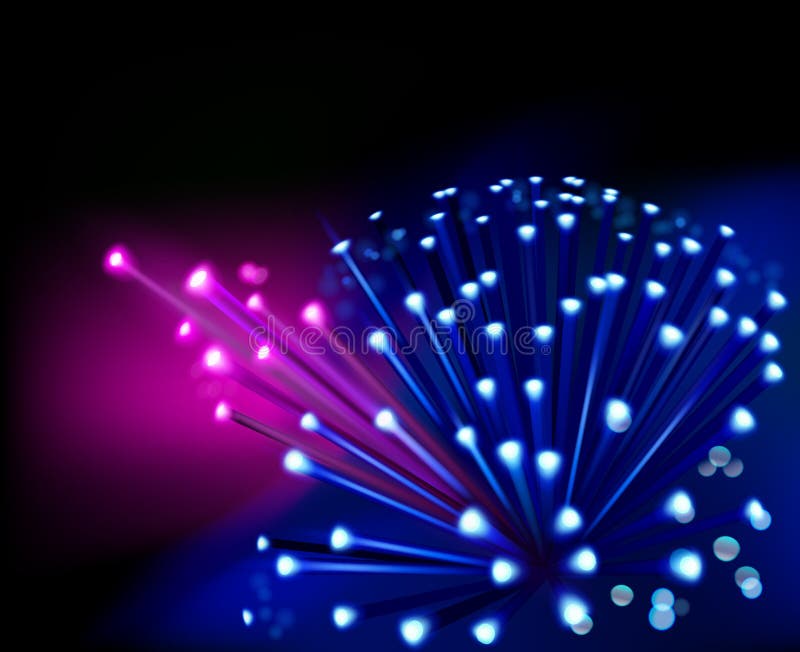 Optical Fibers. Vector Illustration Stock Vector - Illustration of ...