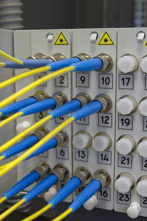 Optical Fibre Information Technology Stock Image - Image of network ...