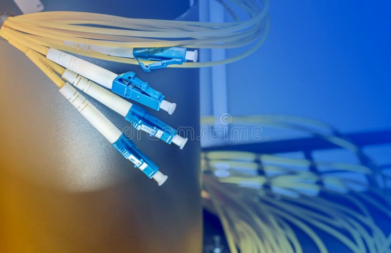 Optical fibre plugs stock image. Image of optical, patch - 53695097