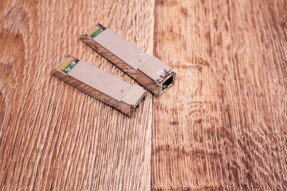 Optical Gigabit SFP Module for Network Stock Image - Image of component ...