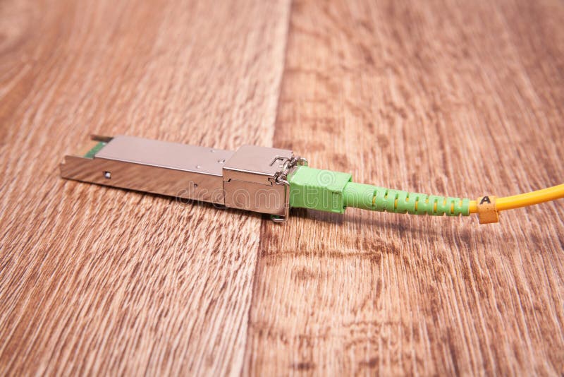 Optical Gigabit SFP Module for Network Stock Image - Image of card ...