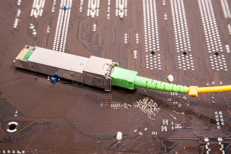 Optical Gigabit SFP Module for Network Stock Photo - Image of data ...