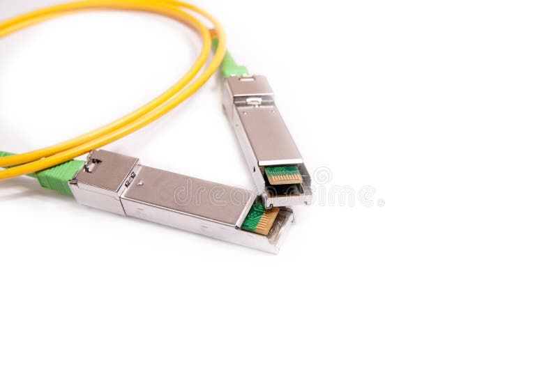 Optical Gigabit SFP Module for Network Stock Image - Image of fiber ...