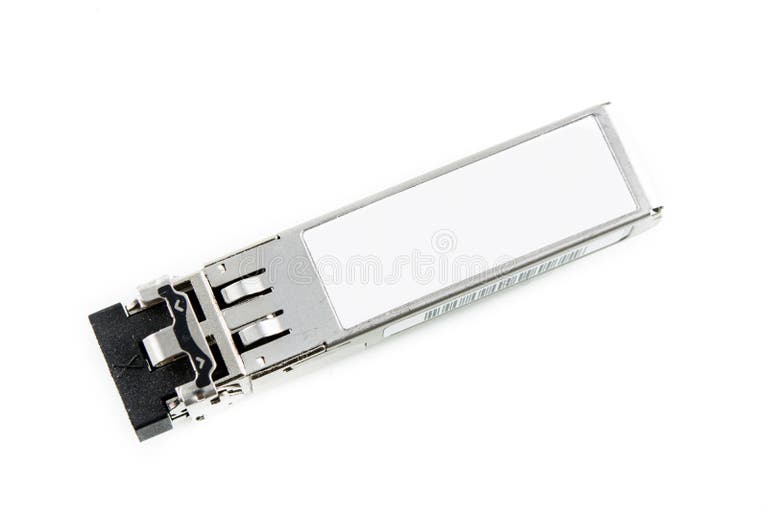 Optical Gigabit SFP Module for Network Switch Isolated Stock Image ...