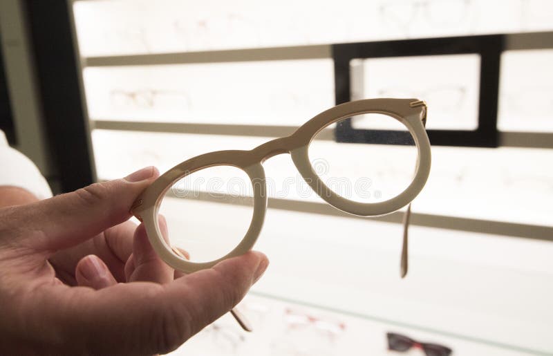 Optical Glasses with Frame As Visual Aid Stock Photo - Image of ...