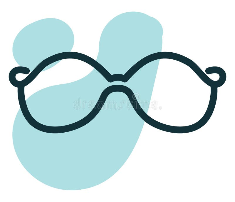 Optical glasses, icon stock vector. Illustration of retro - 262387807