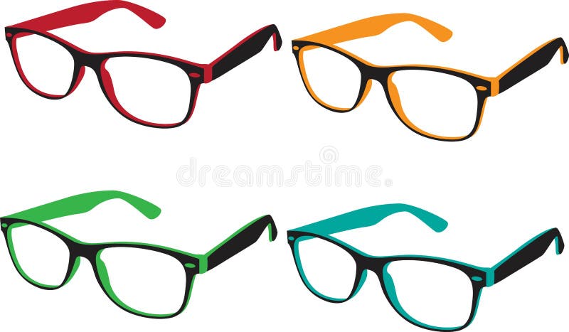 Optical glasses model stock vector. Illustration of design - 100222250