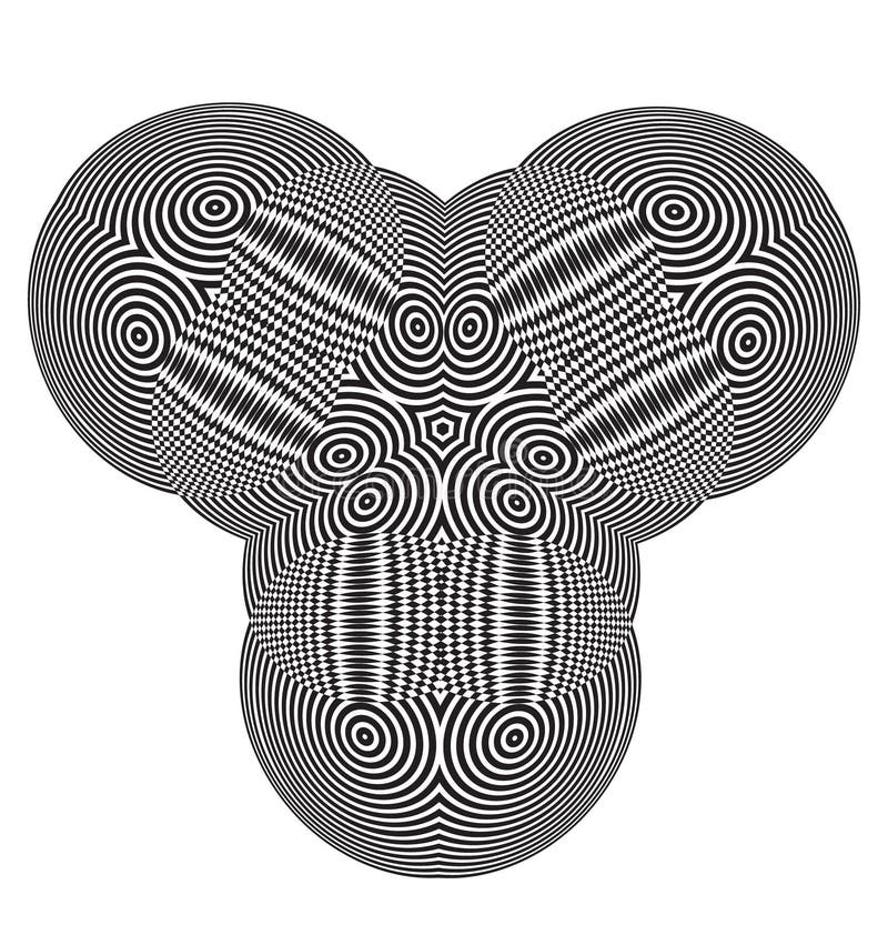 Optical Illusion Abstract Element Stock Illustration - Illustration of ...