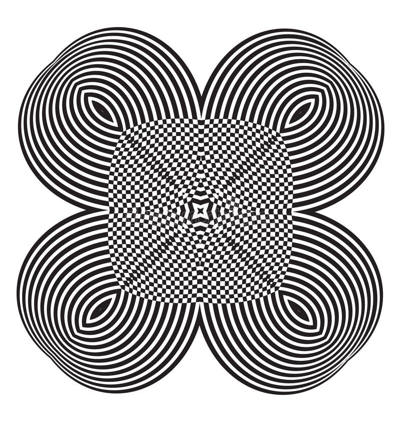 Optical Illusion Abstract Element Stock Illustration - Illustration of ...