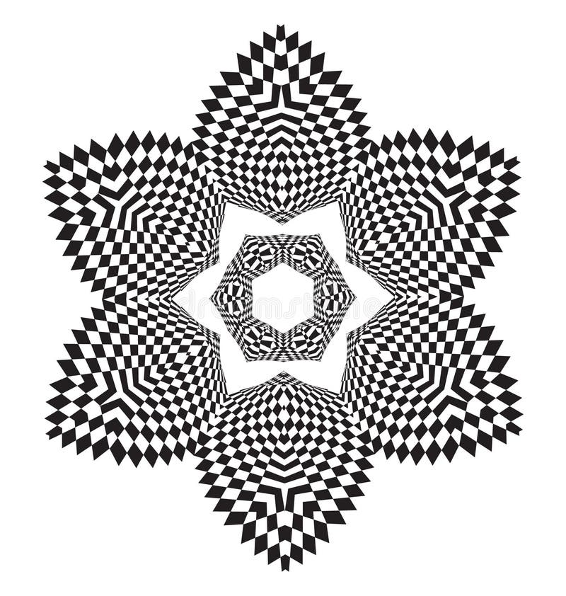 Optical Illusion Abstract Element Stock Illustration - Illustration of ...