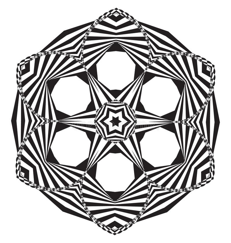 Optical Illusion Abstract Element Stock Illustration - Illustration of ...