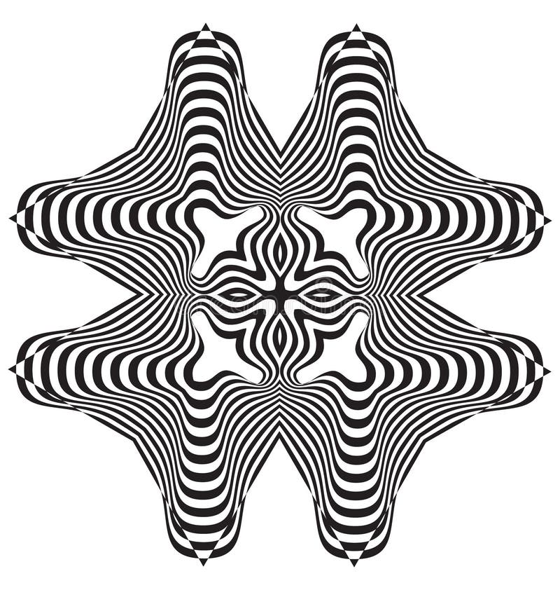 Optical Illusion Abstract Element Stock Illustration - Illustration of ...