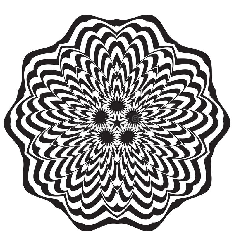 Optical Illusion Abstract Element Stock Illustration - Illustration of ...