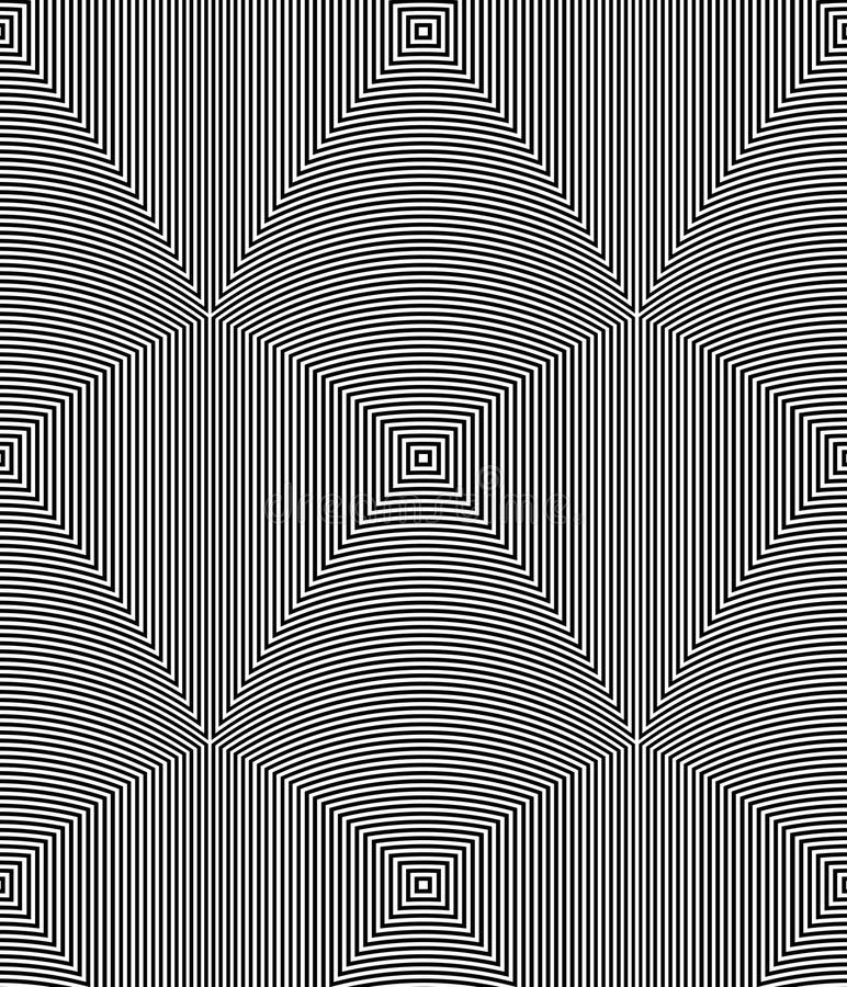 Black White Hypnotic Seamless Pattern Stock Illustrations – 2,043 Black ...