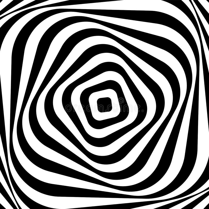 Optical Illusion. Illusion Art. Abstract Twisted Black and White ... Optical Illusion. Illusion Art. Abstract Twisted Black and White ...
