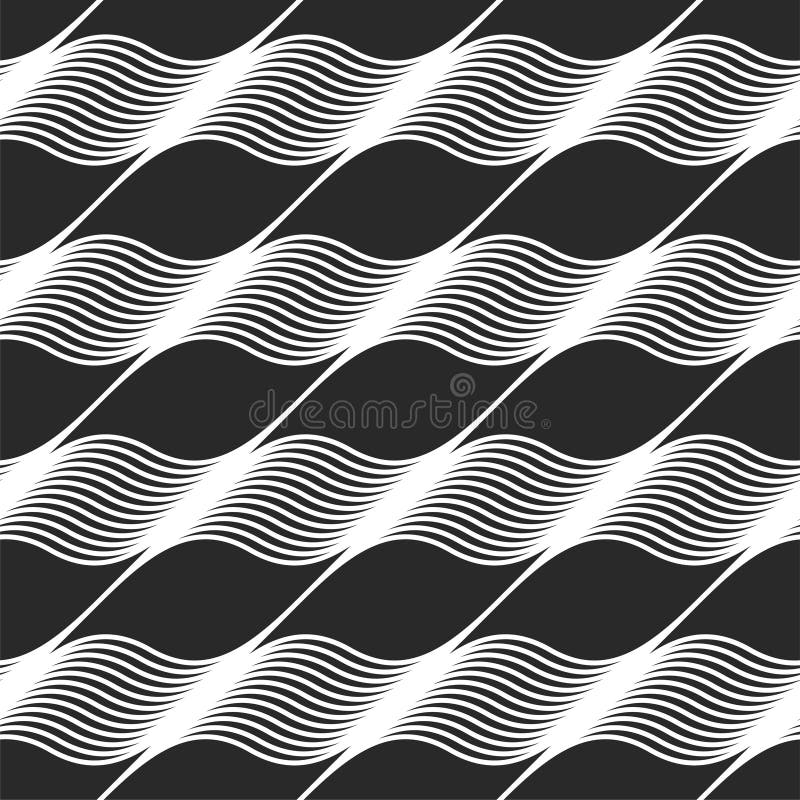 Optical Illusion Art Wave Patterns Stock Vector - Illustration of ...