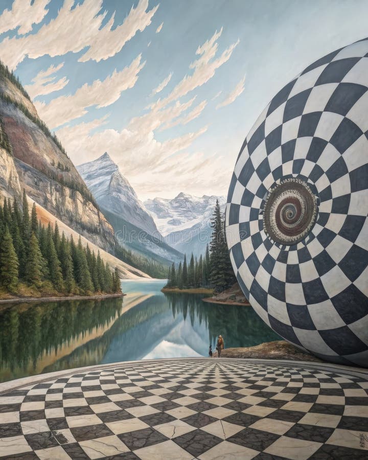 An Optical Illusion Artwork that Tricks the Viewers Eye Reflecting the ...