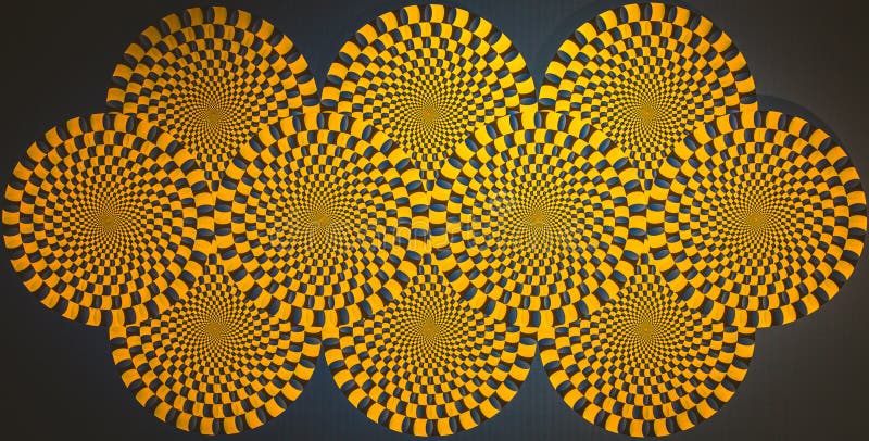 Optical Illusion Background. Artistic Psychedelic Wallpaper, Curve ...