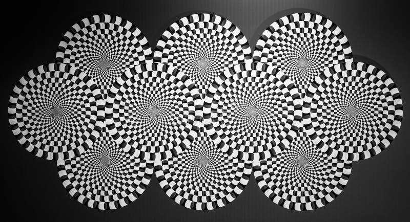 Optical Illusion Background. Artistic Psychedelic Wallpaper, Curve ...