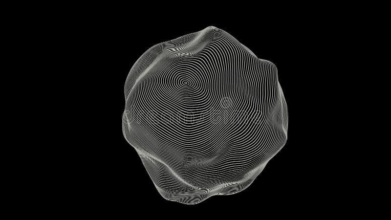 Optical Illusion Black and White Seamless Looping Hypnotic Circles ...