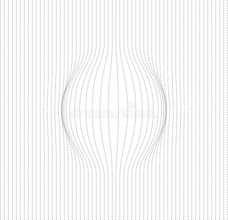 Optical Illusion Bloat Ball Effect. Line Sphere Vector. 3d Shape ...