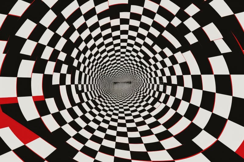Optical Illusion, with Blurred Lines and Shapes, that Appears To Move when Viewed Stock ...