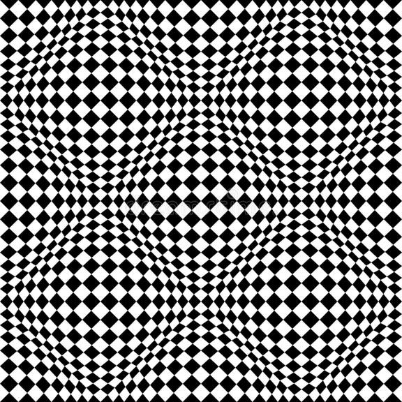 Black White Checkered Optical Illusion Stock Illustrations – 2,450 ...