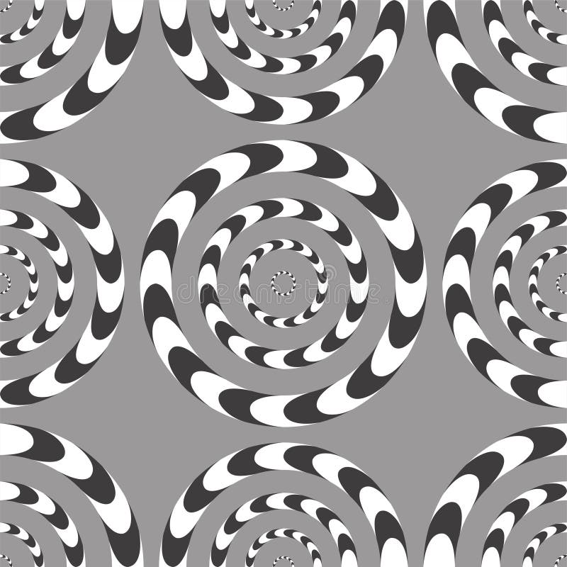 Optical Illusion Circle Current Patterns Stock Vector - Illustration of ...
