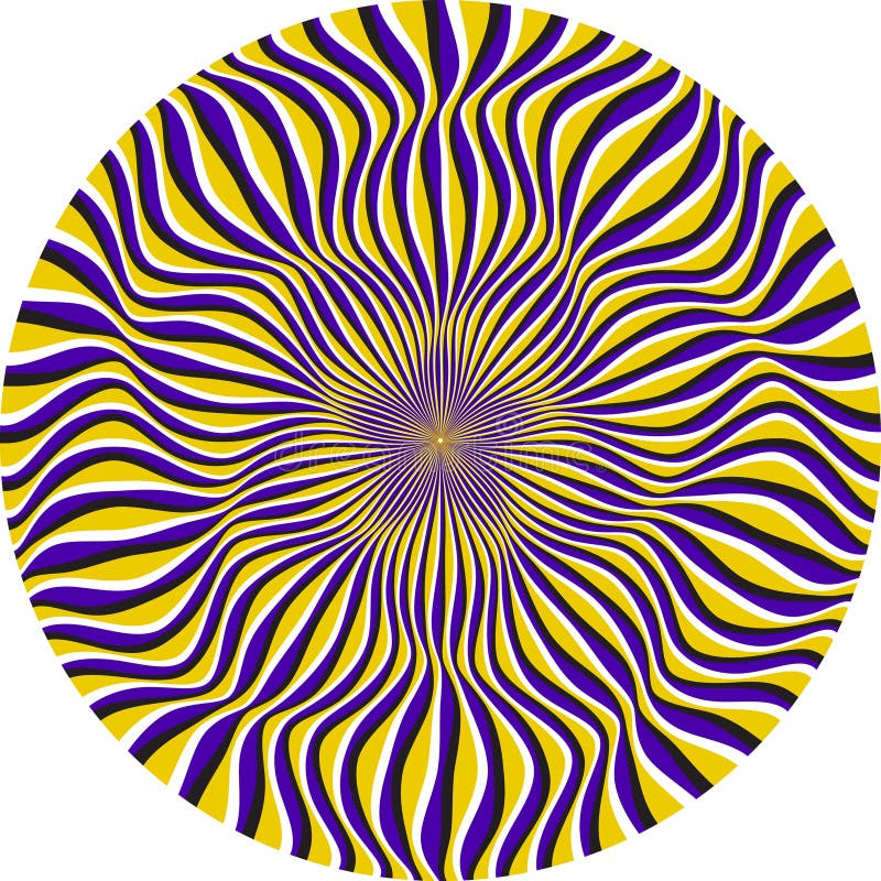 Optical Illusion Circle of Moving Striped Pattern in Pentagonal Form ...