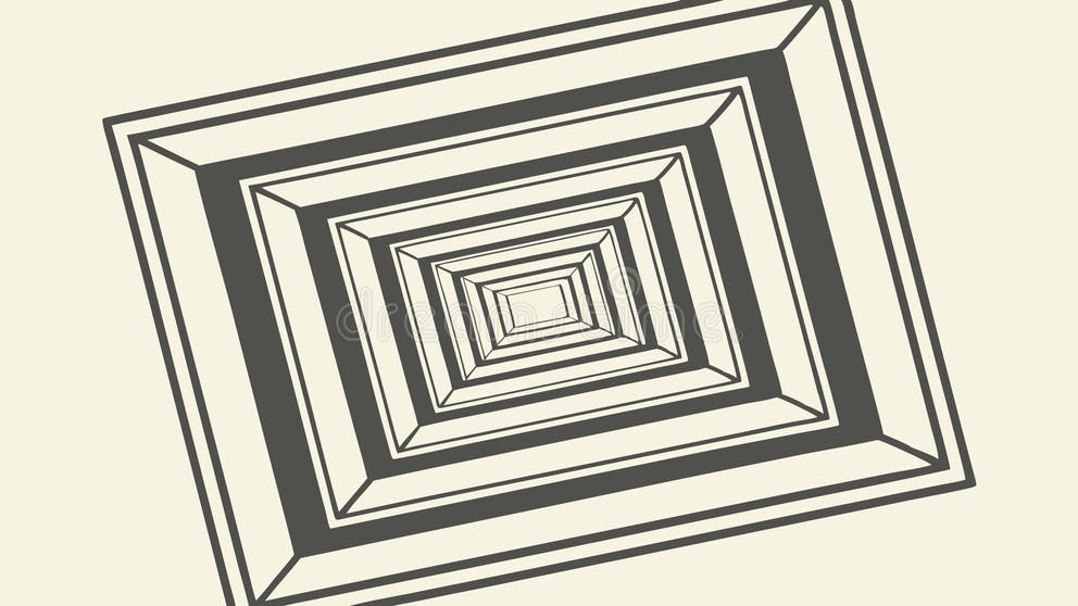 Optical Illusion Concentric Squares Design, Vector Design Generative AI ...