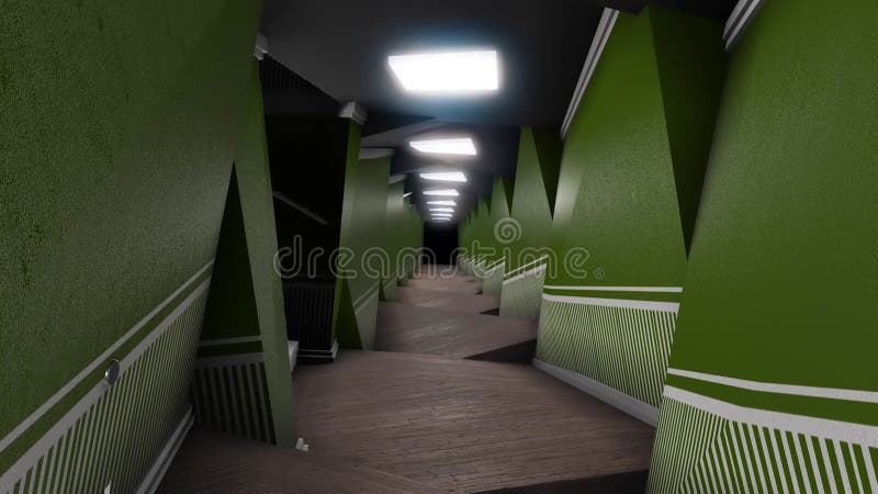 Optical Illusion of Corridor. Animation Stock Footage - Video of deep ...